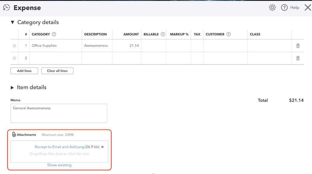 Receipt Capture in QuickBooks Online - StacyK
