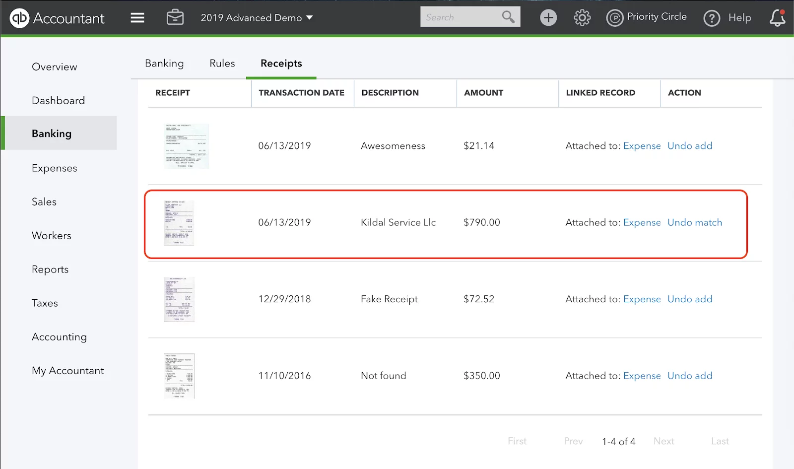 Receipt Capture in QuickBooks Online - StacyK